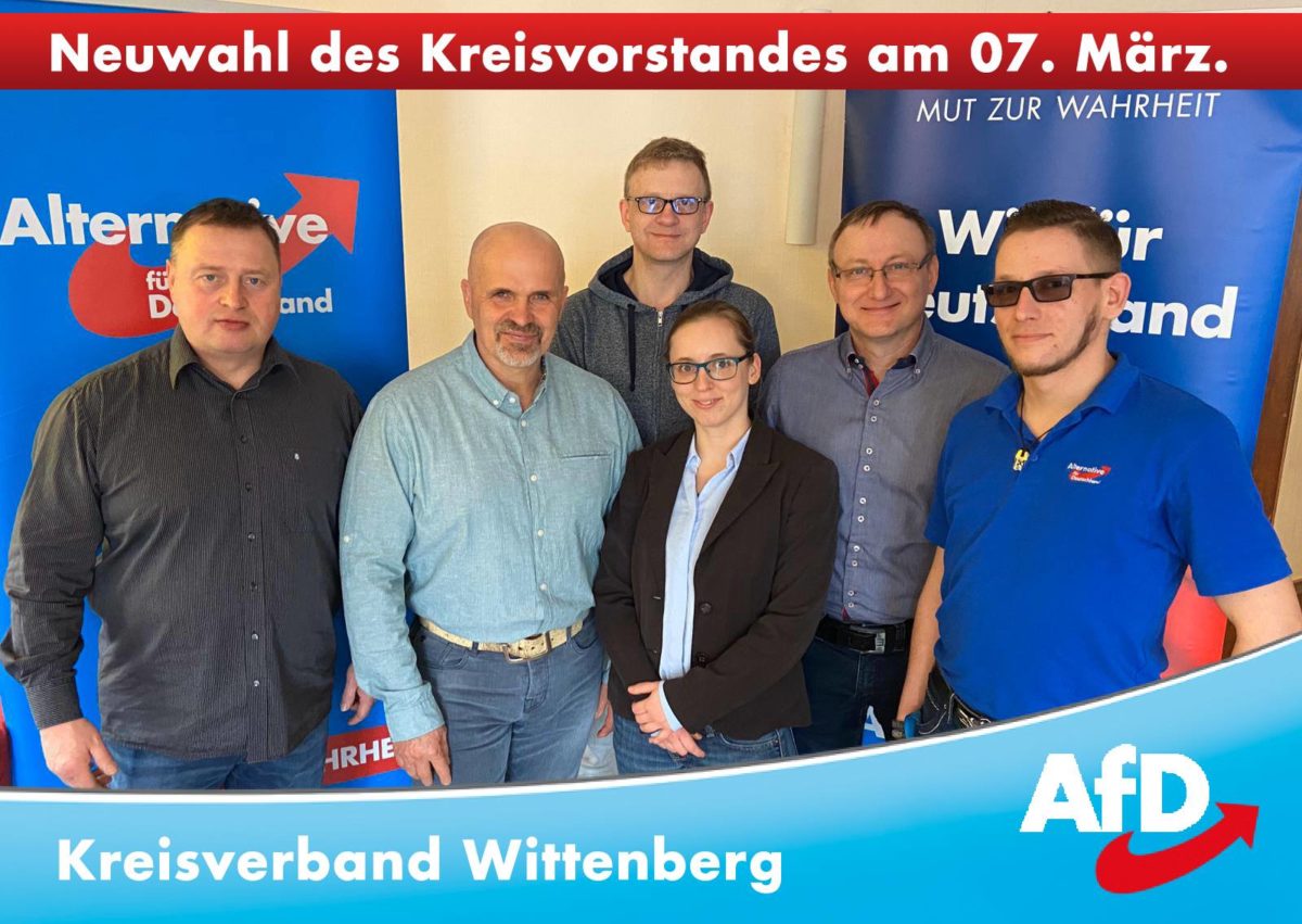Neuwahl des Kreisvorstandes am 07. März – AfD Kreisverband Wittenberg